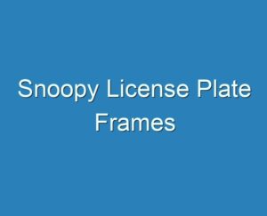 20+ Best Snoopy License Plate Frames 2023 - Reviews