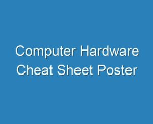 20+ Best Computer Hardware Cheat Sheet Poster 2023 - Reviews
